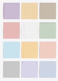 Colorful note paper collection vector | Premium Vector - rawpixel