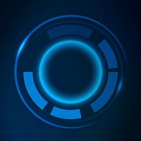 Blue circle scanner futuristic technology | Premium Vector - rawpixel