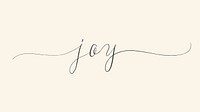 Handwritten style Joy typography vector | Premium Vector - rawpixel