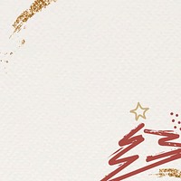 Christmas patterned on beige background | Premium Vector - rawpixel