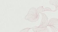 Pink floral swirly frame wallpaper | Premium PSD - rawpixel