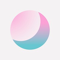 Colorful round gradient element vector | Free Vector - rawpixel