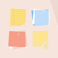 Colorful paper note collection social | Premium Vector - rawpixel
