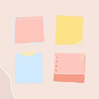 Colorful paper note collection social | Premium Vector - rawpixel