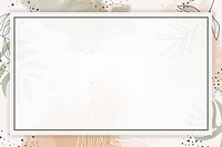 Beige rectangle watercolor frame vector | Premium Vector - rawpixel