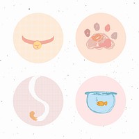 Cat story highlights icon set | Premium Vector - rawpixel
