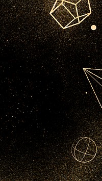 Gold geometric pattern black background | Free Photo - rawpixel