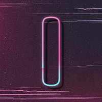 Capital letter I psd neon | Premium PSD - rawpixel