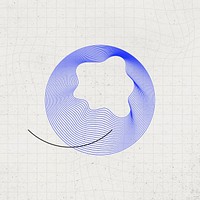 3D abstract blue round shape | Premium Vector - rawpixel