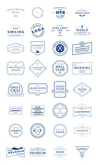 Illustration set vector emblem label | Premium Vector - rawpixel