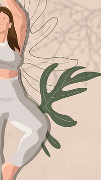 Tree pose border vector wallpaper | Free Vector - rawpixel