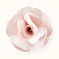 Pink rose sticker paper craft | Premium PSD - rawpixel