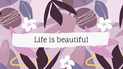 Life is beautiful banner template, | Premium PSD Template - rawpixel