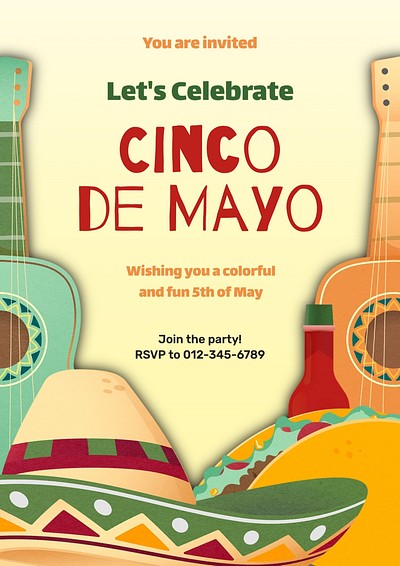 Cinco de Mayo poster template | Premium Editable Template - rawpixel