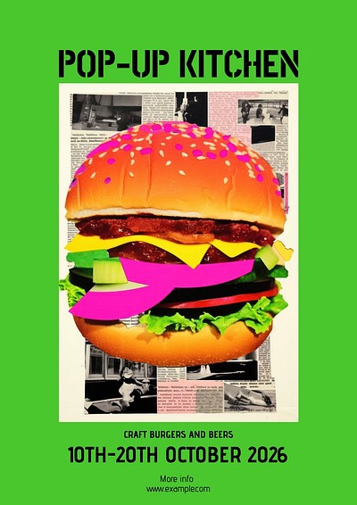 Pop-up kitchen poster template | Premium Editable Template - rawpixel