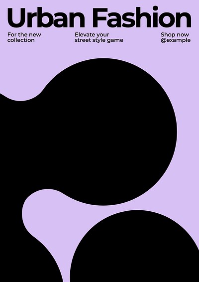 Urban fashion poster template | Premium Editable Template - rawpixel