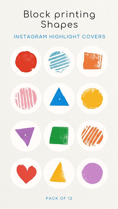 Block printing Instagram story highlight | Free Editable Template ...