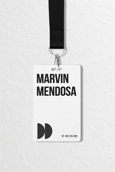 Customizable lanyard ID badge mockup | Free Mockup Generator - rawpixel