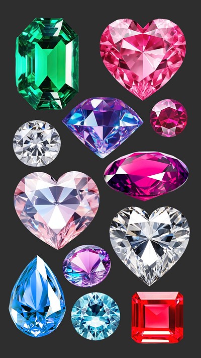 Gemstone set, editable design element | Premium Editable Design - rawpixel