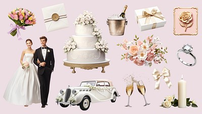 Wedding ceremony element set | Free Photo - rawpixel