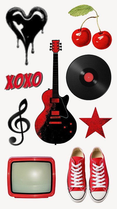 downtown girl stickers design element | Free Photo - rawpixel