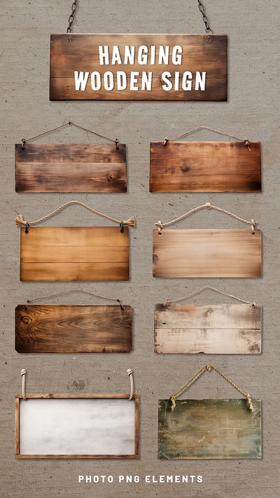 Wooden hanging sign design element | Free Photo - rawpixel