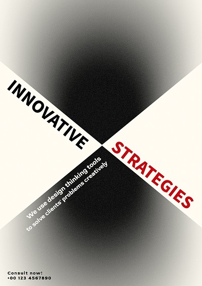 Creative solution consultation poster template, | Premium Editable ...