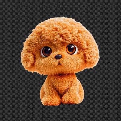 Cute poodle dog 3d animal | Free Transparent Video - rawpixel