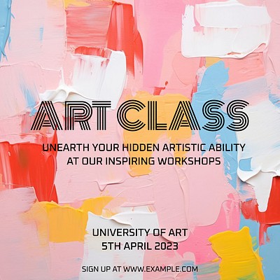 Art class Instagram post template | Free Photo - rawpixel