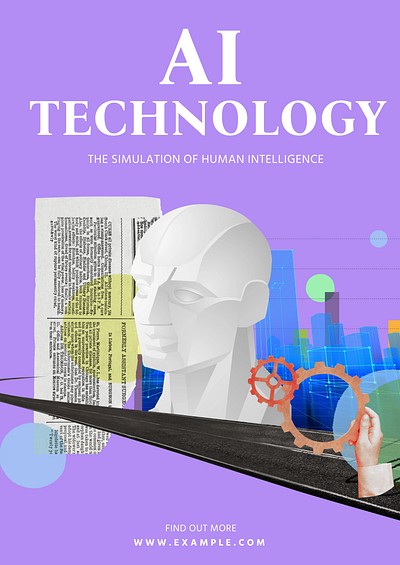 AI Technology poster template | Free Photo - rawpixel