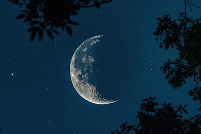 New moon astronomy outdoors universe. | Free Photo - rawpixel