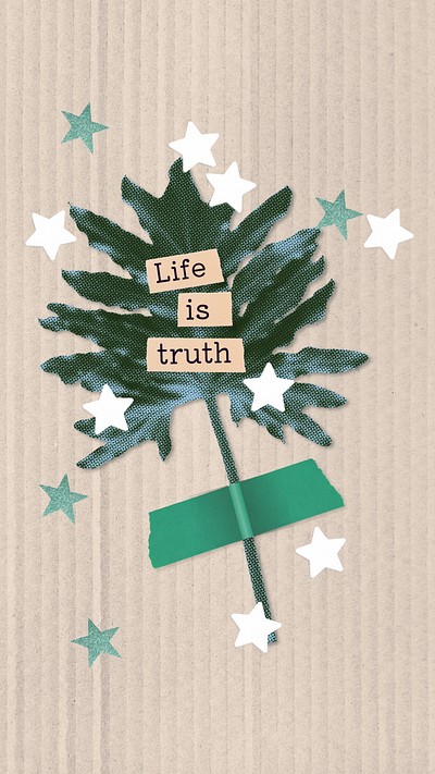 Truth quote mobile wallpaper template | Premium Photo - rawpixel