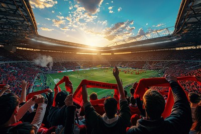 Soccer fans stadium crowd architecture. | Free Photo - rawpixel