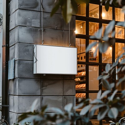 Blank light box sign mockup | Free Photo - rawpixel