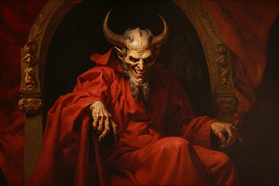 Satan painting art weaponry. | Free Photo Illustration - rawpixel