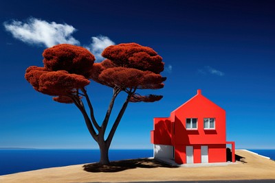 High contrast House landscape house | Free Photo - rawpixel