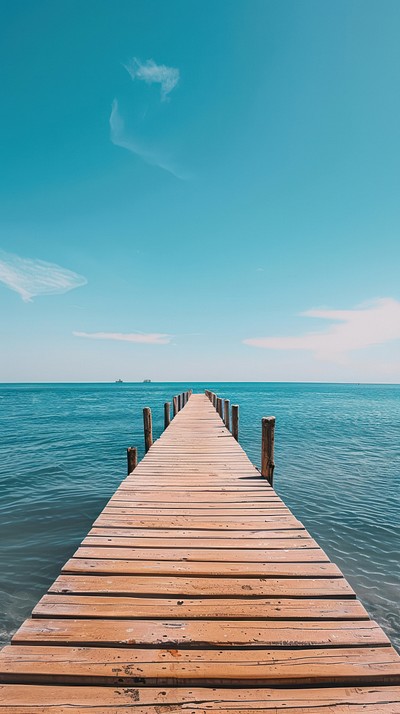 Aesthetic jetty waterfront outdoors horizon | Premium Photo - rawpixel