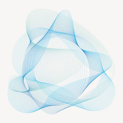PNG abstract blue wireframe shape, | Premium PNG - rawpixel