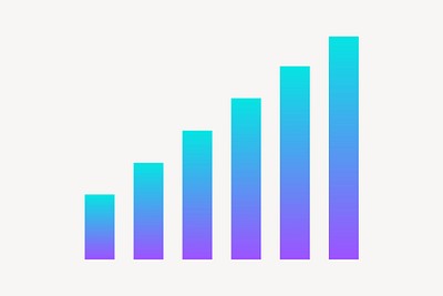 Growth bar graph illustration | Free Photo - rawpixel