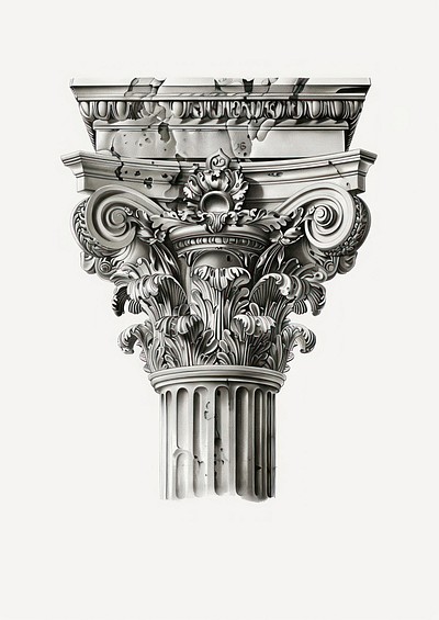 PNG Detailed classical architectural column | Free PNG - rawpixel