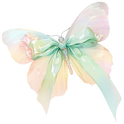 PNG Elegant pastel butterfly illustration | Free PNG - rawpixel