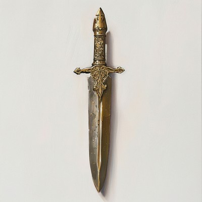 PNG Ornate medieval dagger illustration | Free PNG - rawpixel