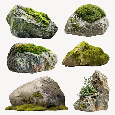 Rock design element remix set | Free Photo - rawpixel