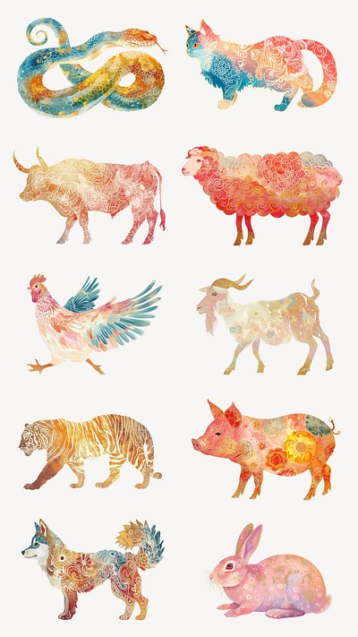 PNG Chinese folk animal art | Free PNG - rawpixel