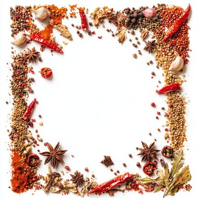 PNG Masala background spices border. | Free PNG - rawpixel