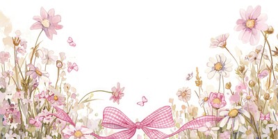 Daisy field illustration watercolor blossoms. | Free Photo Illustration ...