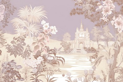 Oriental toile art style pale | Premium Photo Illustration - rawpixel
