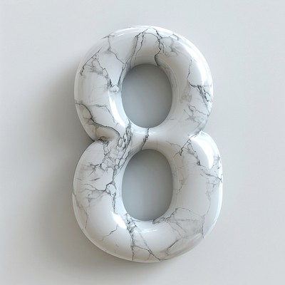 Number 8 number symbol shape. | Free Photo Illustration - rawpixel