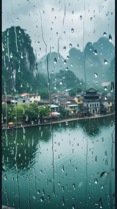 Rain scene landmark architecture outdoors | Free Photo - rawpixel