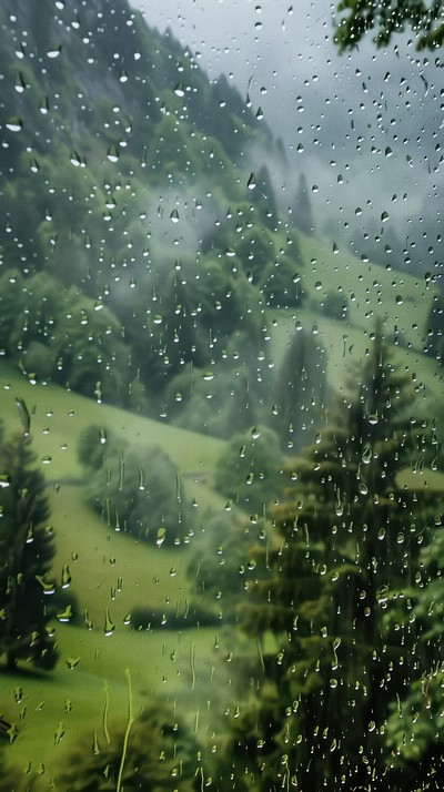 Rain scene switzerlandl landscape outdoors | Free Photo - rawpixel
